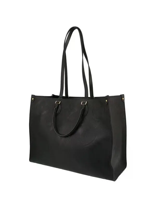 LOUIS VUITTON Monogram Empreinte Onthego Leather Tote Bag - Black
