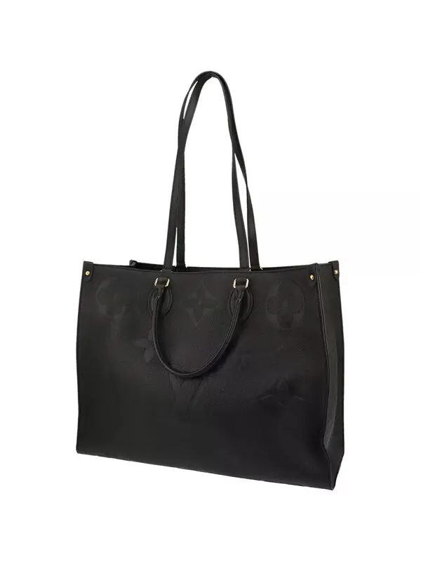 LOUIS VUITTON Monogram Empreinte Onthego Leather Tote Bag - Black