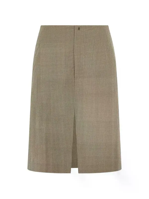6397 Check-pattern A-line Skirt