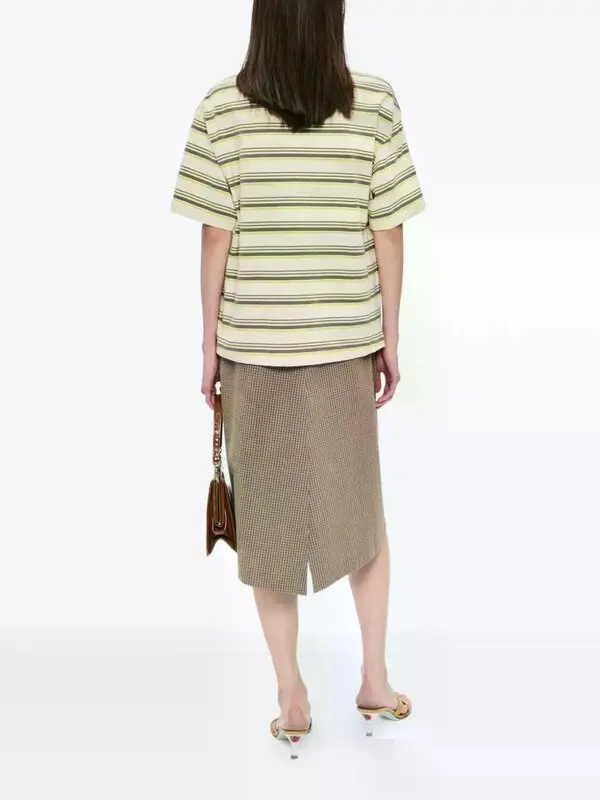 6397 Check-pattern A-line Skirt