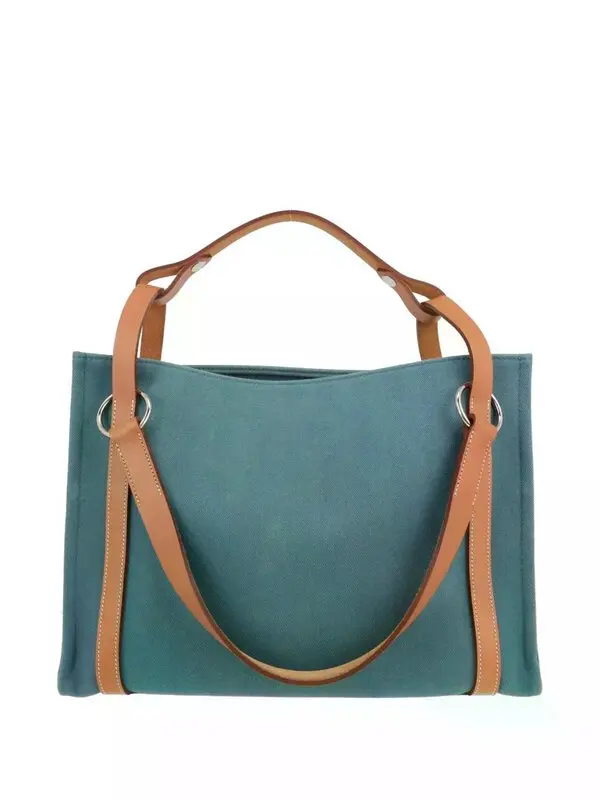 Hermès 2013 Cavalicol Canvas And Leather Tote Bag