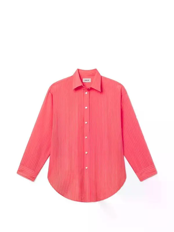 AGOLDE Sona Pinstriped Shirt - Pink