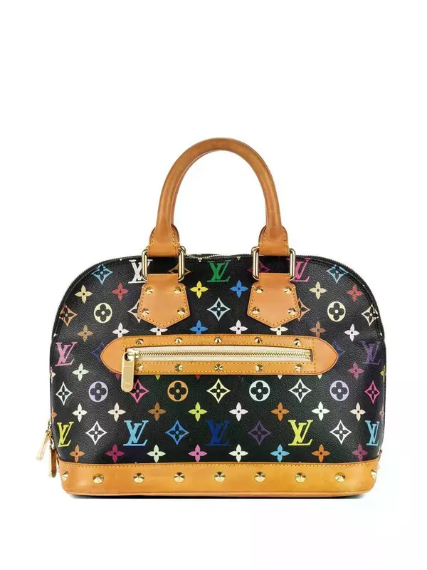 LOUIS VUITTON Monogram Multicolore Alma Tote Bag - Black