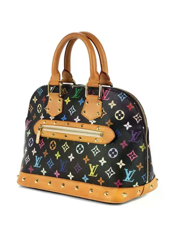 LOUIS VUITTON Monogram Multicolore Alma Tote Bag - Black