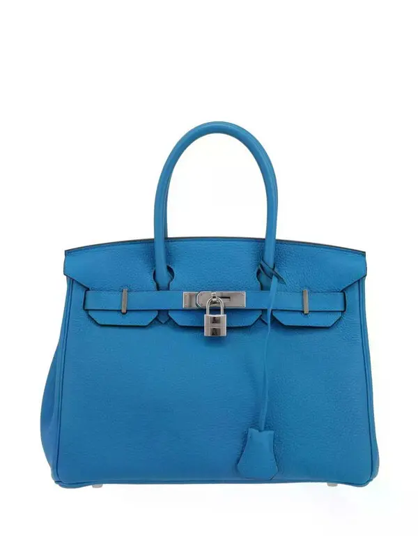 Hermès 2017 Birkin 30 Leather Handbag - Blue
