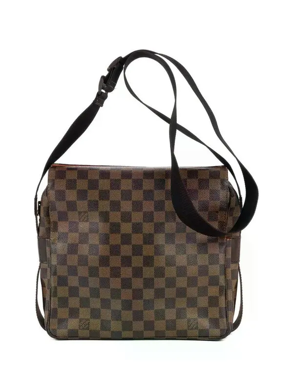 LOUIS VUITTON Damier Ebene Naviglio Messenger Bag - Brown