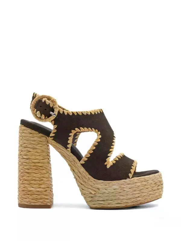 PALOMA BARCELO Wanda Heeled Sandals - Brown