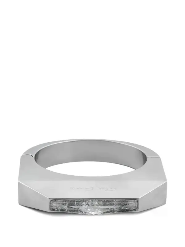 Rick Owens Crystal-embellished Pyramid Bracelet - Silver