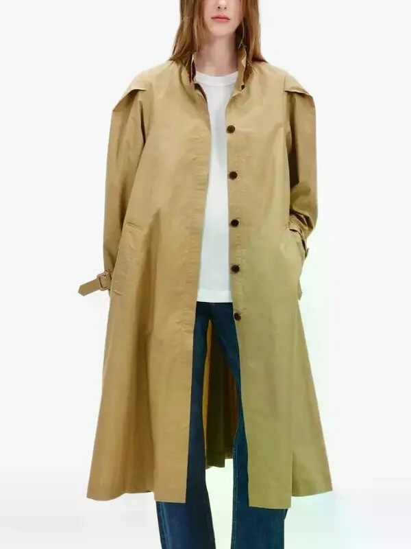 Bite Studios Voluminous-shoulder Trench Coat