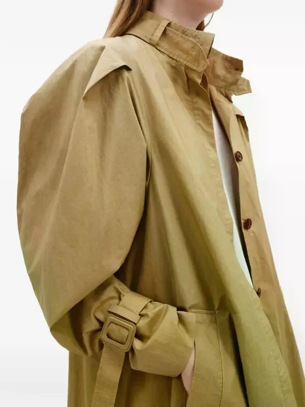 Bite Studios Voluminous-shoulder Trench Coat