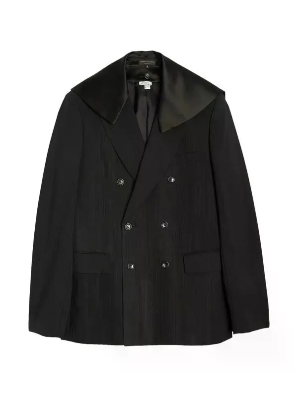 Comme Des Garçons Double-breasted Pinstripe Jacket