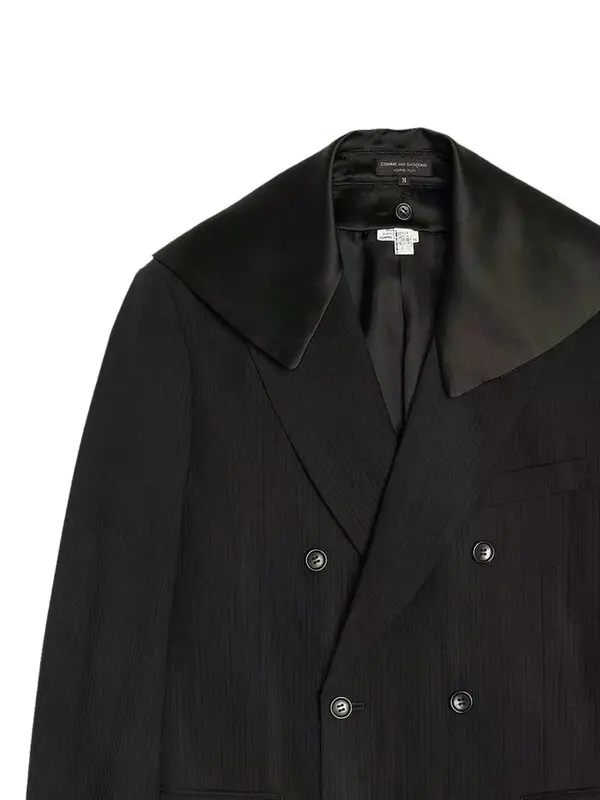 Comme Des Garçons Double-breasted Pinstripe Jacket