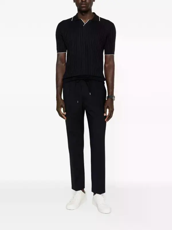 BRIGLIA 1949 Drawstring-waist Trousers - Blue