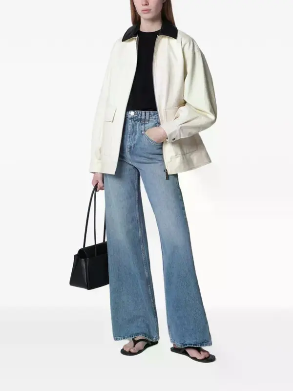 ANINE BING Holden Jacket With Contrast Collar - Neutrals