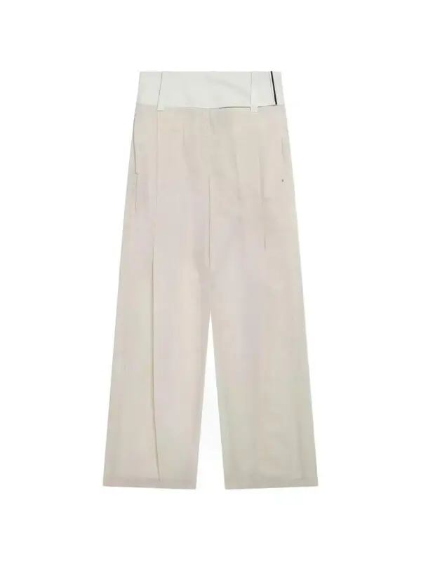 Sportmax Wide-leg Trousers - Neutrals