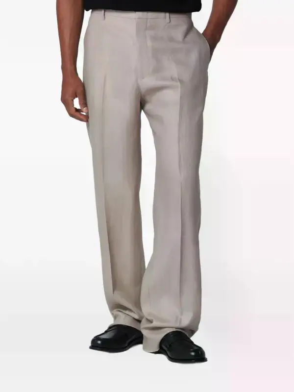 Tagliatore Linen Tailored Trousers - Neutrals