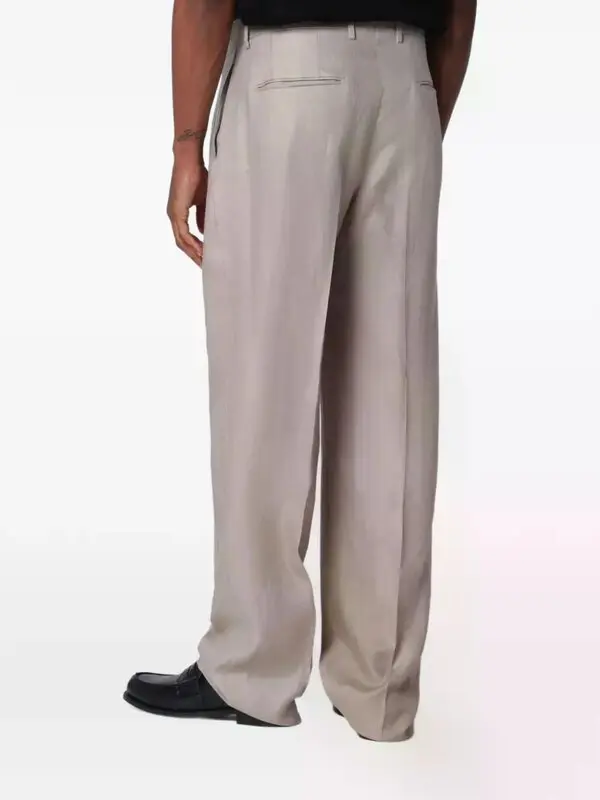 Tagliatore Linen Tailored Trousers - Neutrals