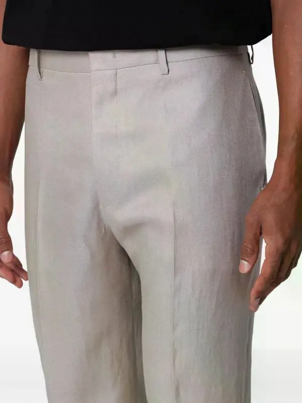 Tagliatore Linen Tailored Trousers - Neutrals