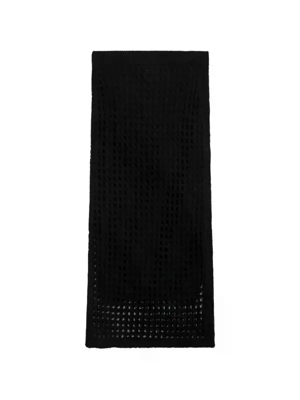 Max Mara Crochet-knit Skirt - Black
