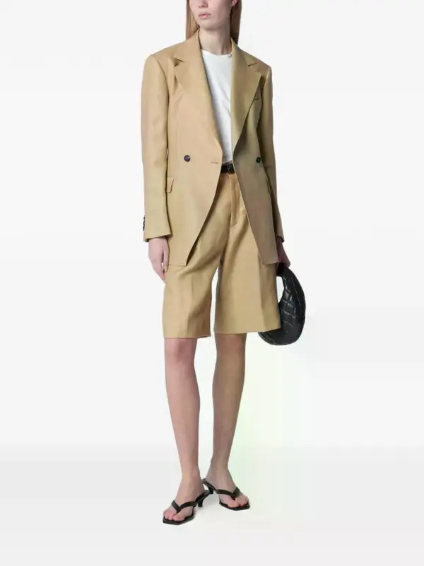 Tagliatore Double-breasted Linen Blazer - Neutrals