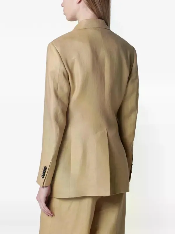 Tagliatore Double-breasted Linen Blazer - Neutrals