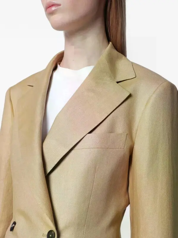 Tagliatore Double-breasted Linen Blazer - Neutrals