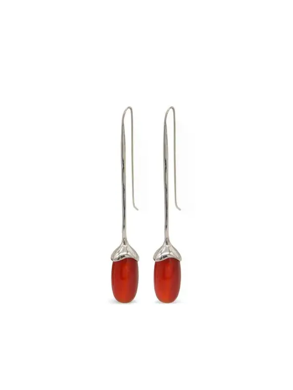 SOPHIE BUHAI Carnelian Sterling Silver Drop Earrings - Red