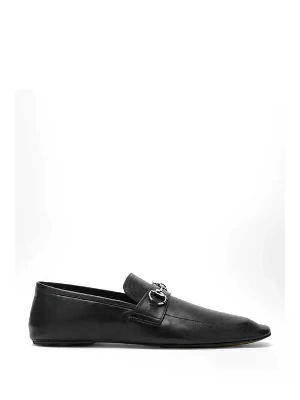 Gucci Horsebit Leather Loafers - Black