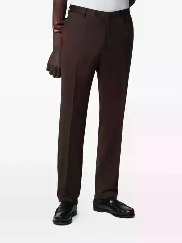Tagliatore Single-breasted Virgin-wool Suit - Brown