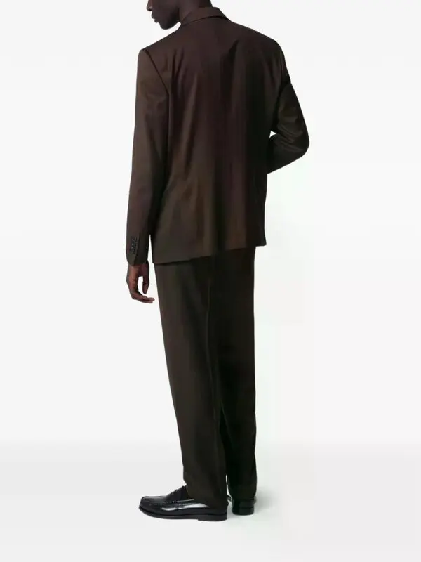Tagliatore Single-breasted Virgin-wool Suit - Brown