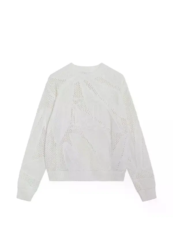 Max Mara Embroidered Cotton Sweater - White