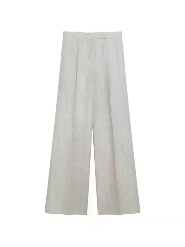 Max Mara Pleated Wide-leg Trousers - Neutrals