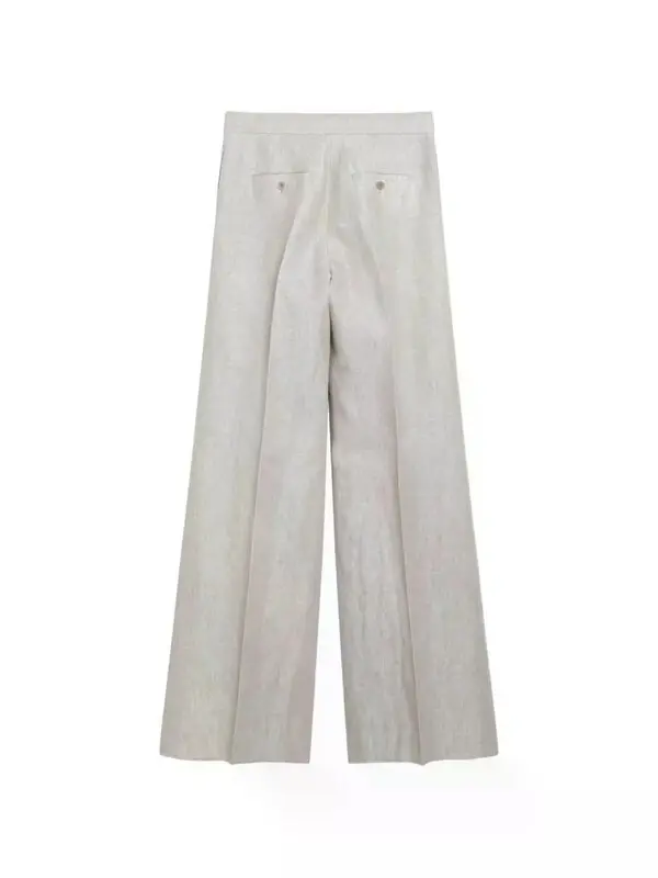 Max Mara Pleated Wide-leg Trousers - Neutrals
