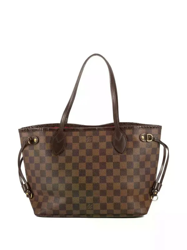 LOUIS VUITTON 2008 Neverfull Tote Bag - Brown