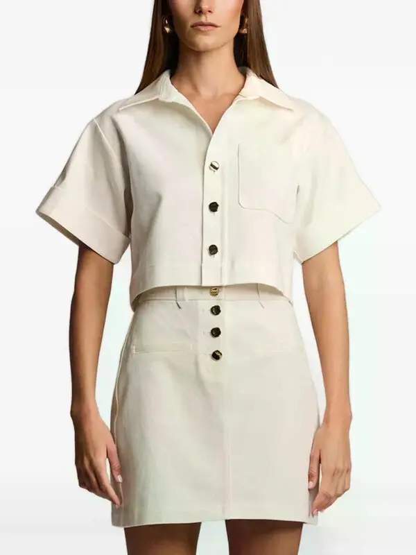 HEVRON Ellison Cropped Shirt