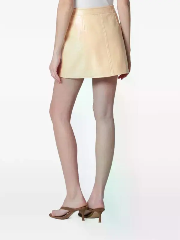 COURREGES Vinyle Reedition Skirt - Neutrals