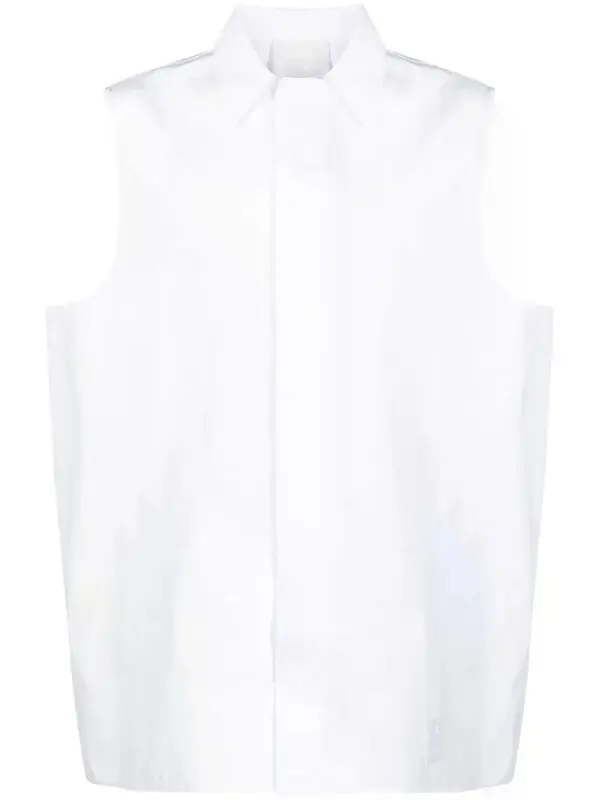 Givenchy Long Sleeveless Shirt - White