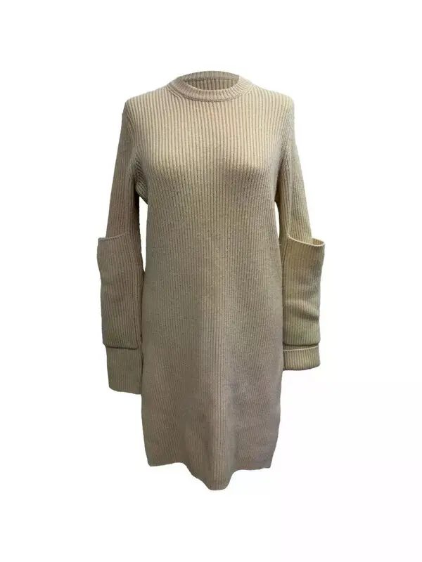 JOSEPH Ribbed-knit Side-slit Sweater Dress