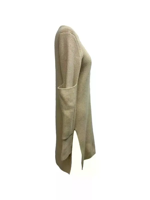 JOSEPH Ribbed-knit Side-slit Sweater Dress