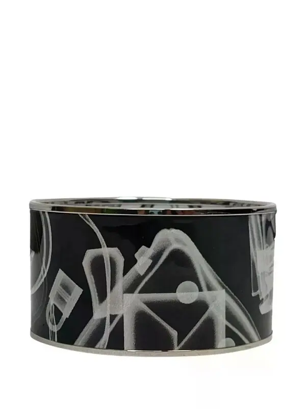 Hermès Please, Check-in Bangle Bracelet - Silver
