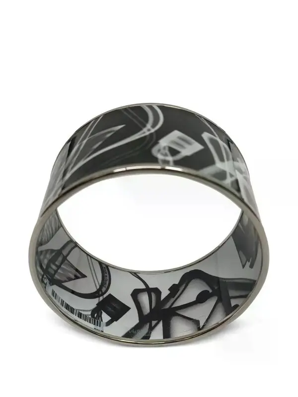 Hermès Please, Check-in Bangle Bracelet - Silver