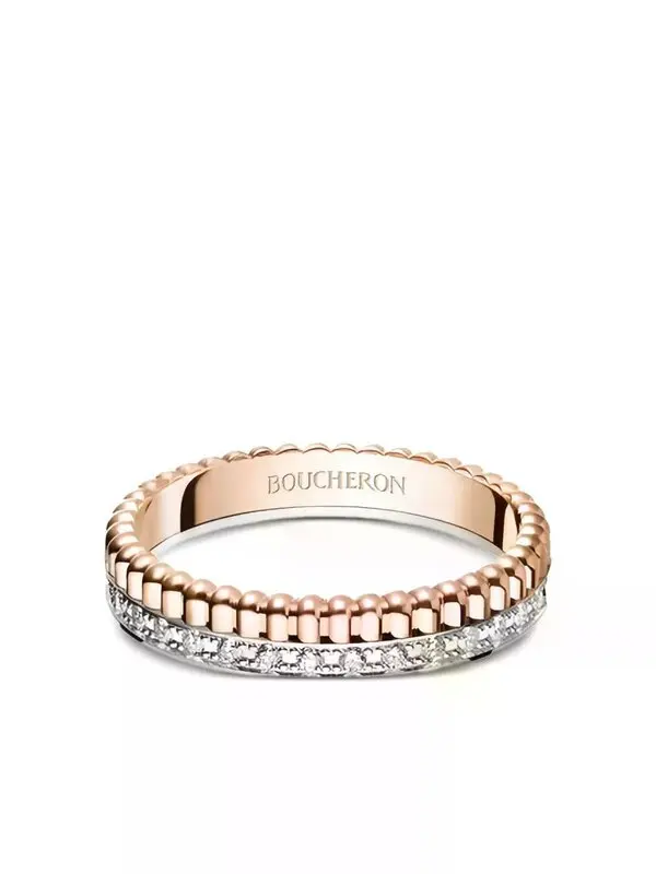 Boucheron 18k Gold Quatre Radiant Edition Diamond Ring - Silver