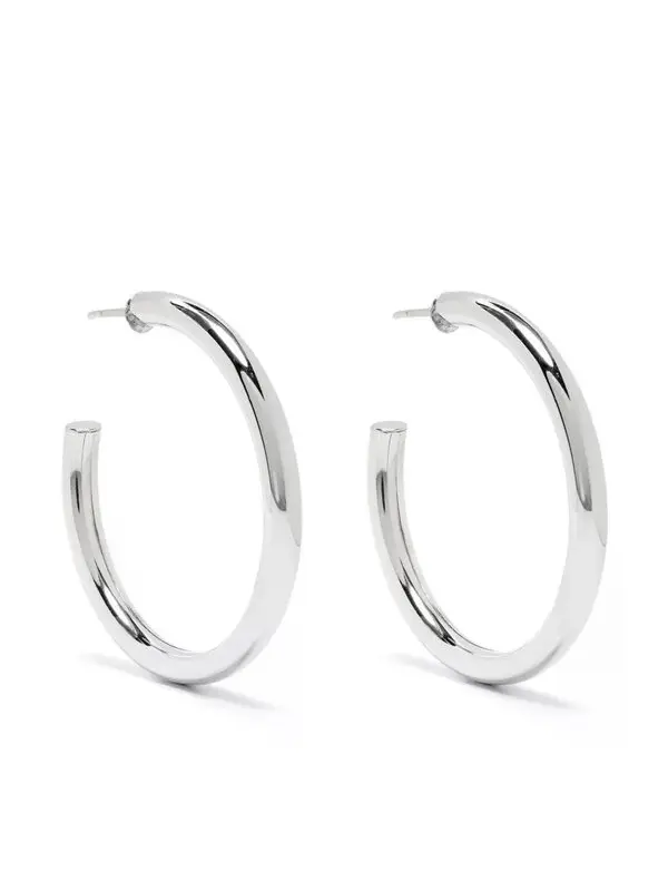 LEMAIRE Sterling Hoop Earrings - Silver