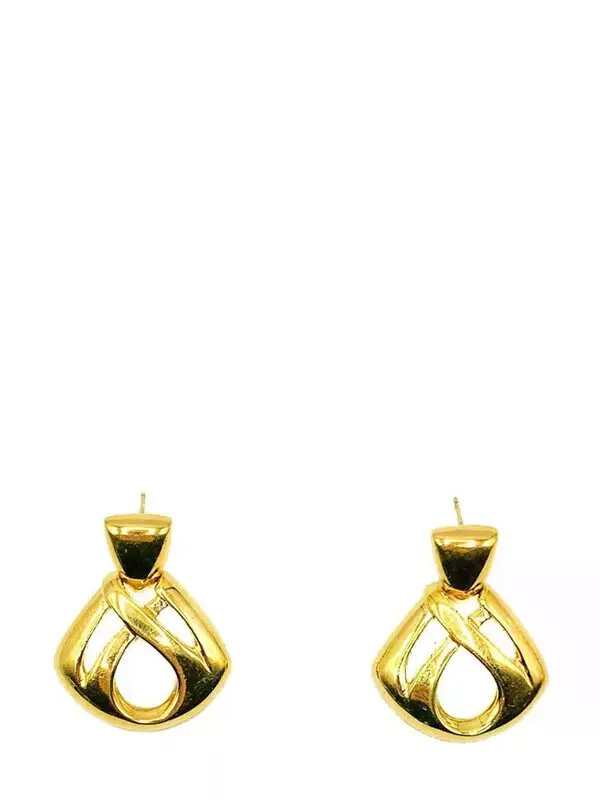 Givenchy Vintage Infinity Earrings - Gold