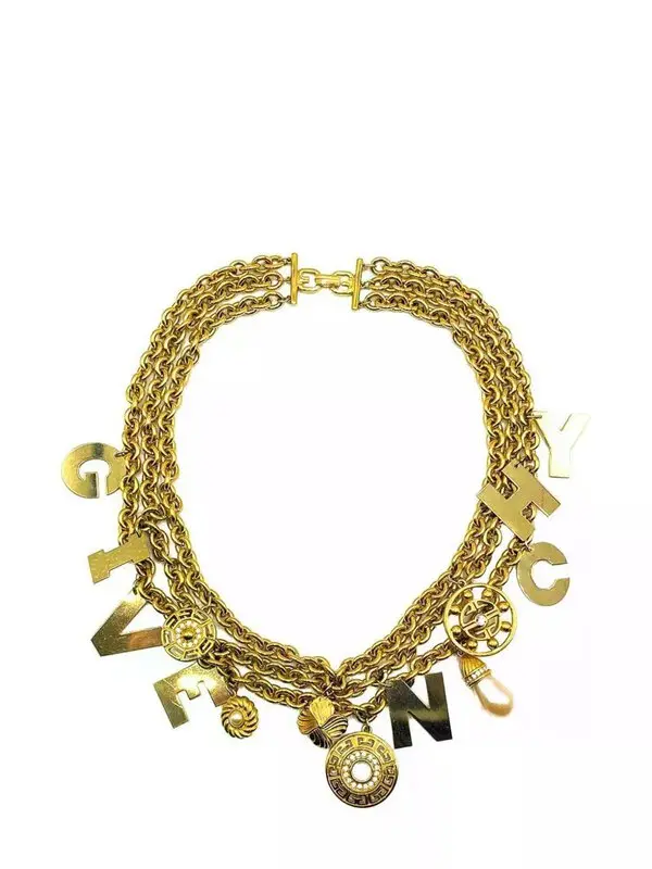 Givenchy Vintage Charm Collar Necklace - Gold
