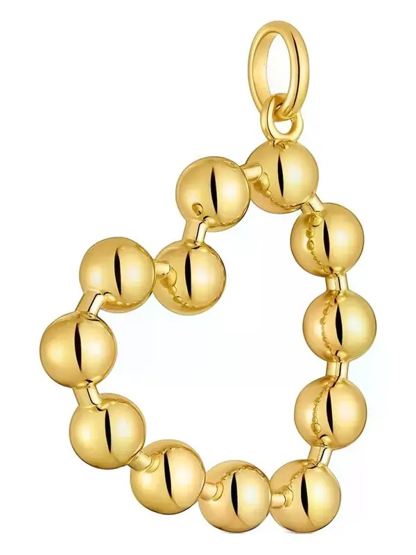 TOUS Sugar Party Beaded Heart Necklace - Gold