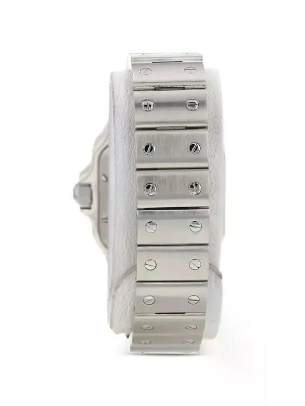 Cartier 2000s 36mm Santos Screwed Bezel Watch