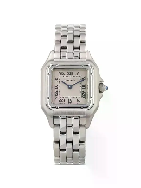 CARTIER 1990s Panthère Roman Numerals Watch - Neutrals