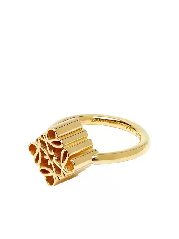 Loewe Anagram-motif Stacking Ring - Gold
