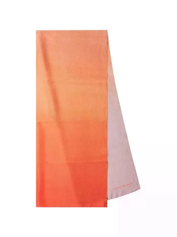 Emporio Armani Logo-print Scarf - Orange